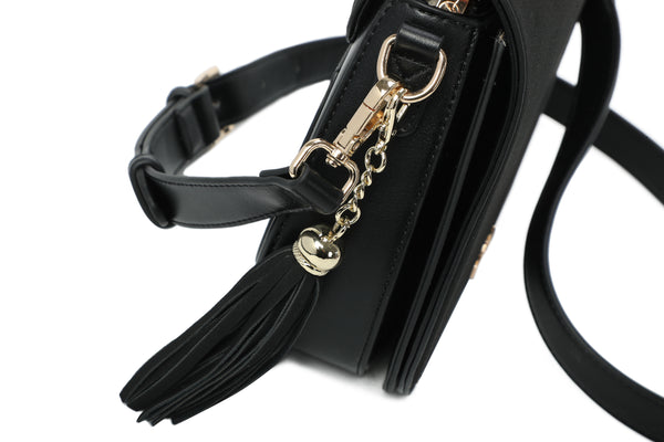 Santina Saddle Bag - Black – Maylea
